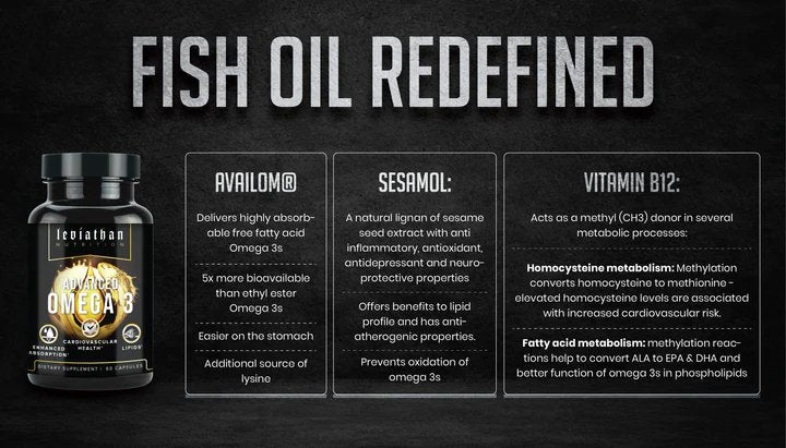 Leviathan Nutrition - Advanced Omega 3 ft. AvailOm® Fish Oil - Strom ...