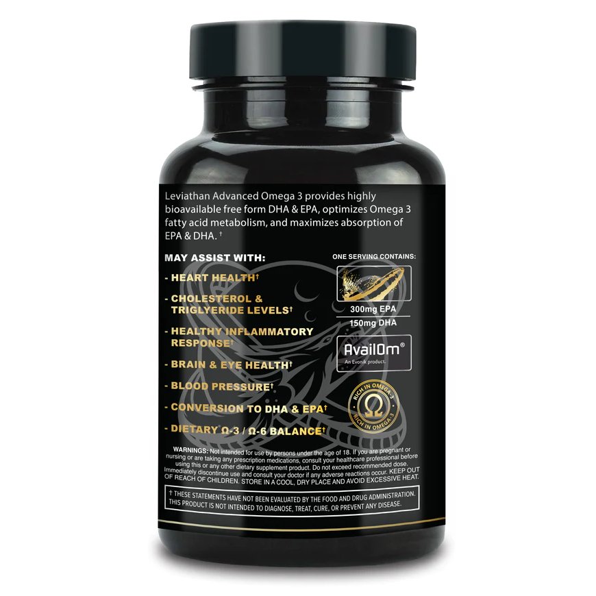 Advanced Omega 3, AvailOm® Fish Oil by Leviathan Nutrition - Strom ...