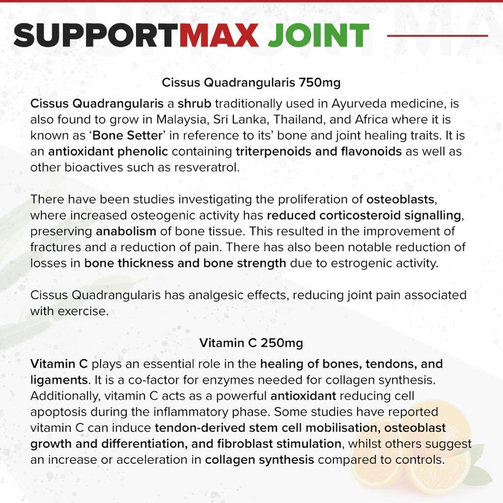 SupportMAX Joint Supplement with HydroCurc® by Strom Sports Nutrition